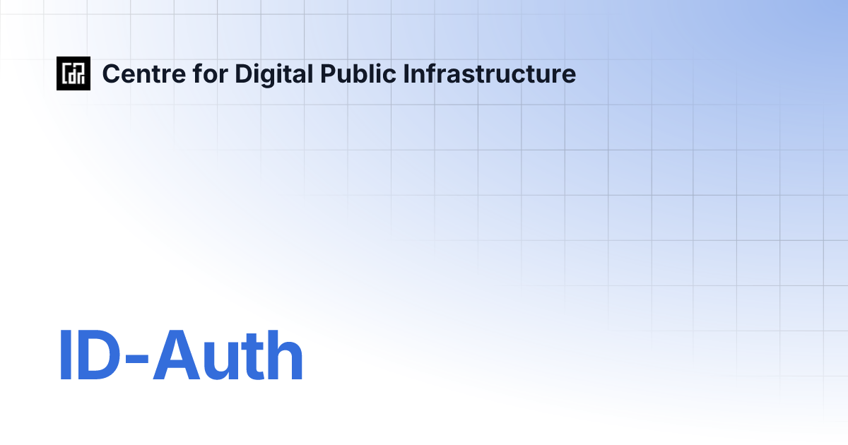 ID-Auth | Centre for Digital Public Infrastructure
